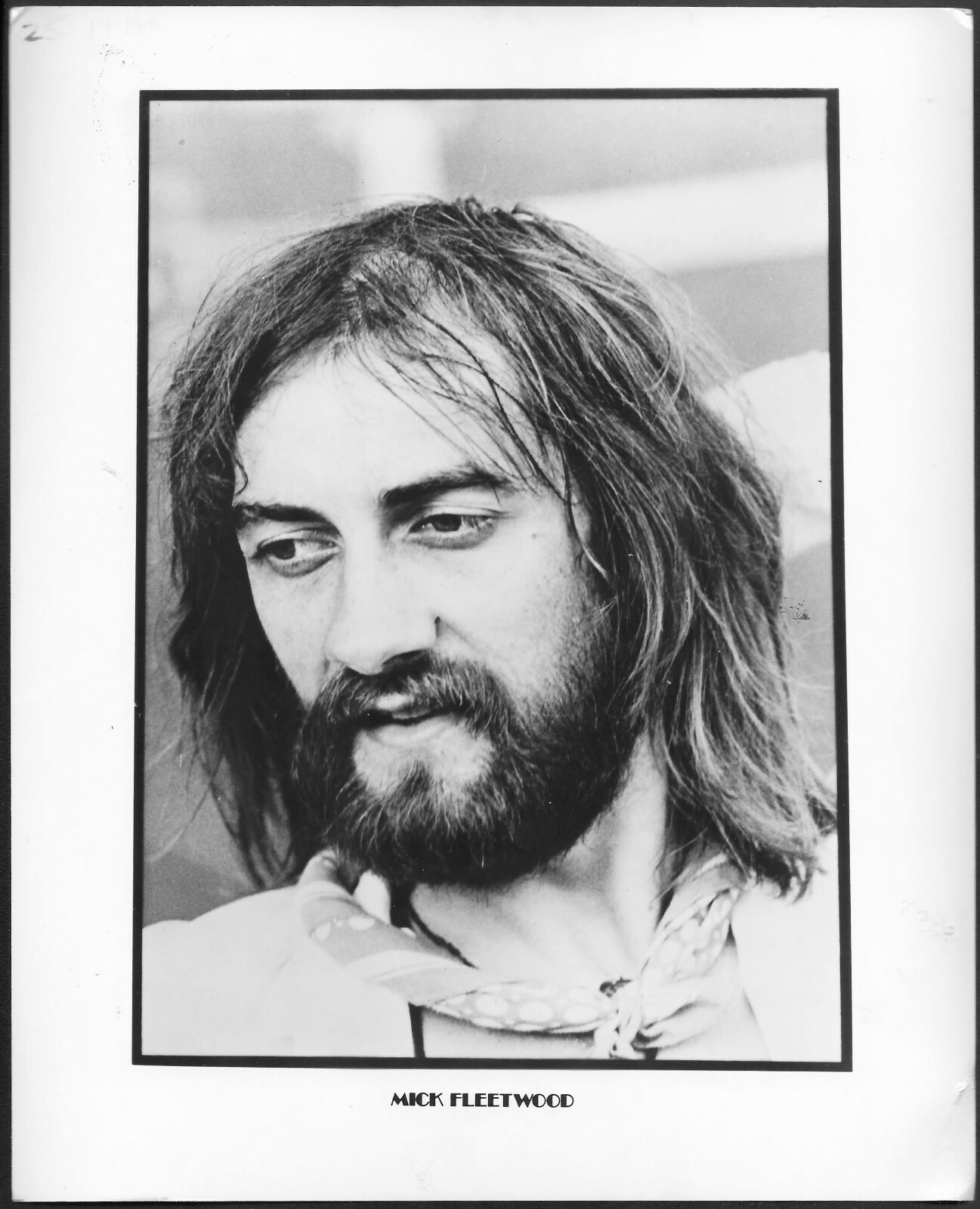 Mick Fleetwood of Fleetwood Mac 1970s Original Agency Promo Photo ...