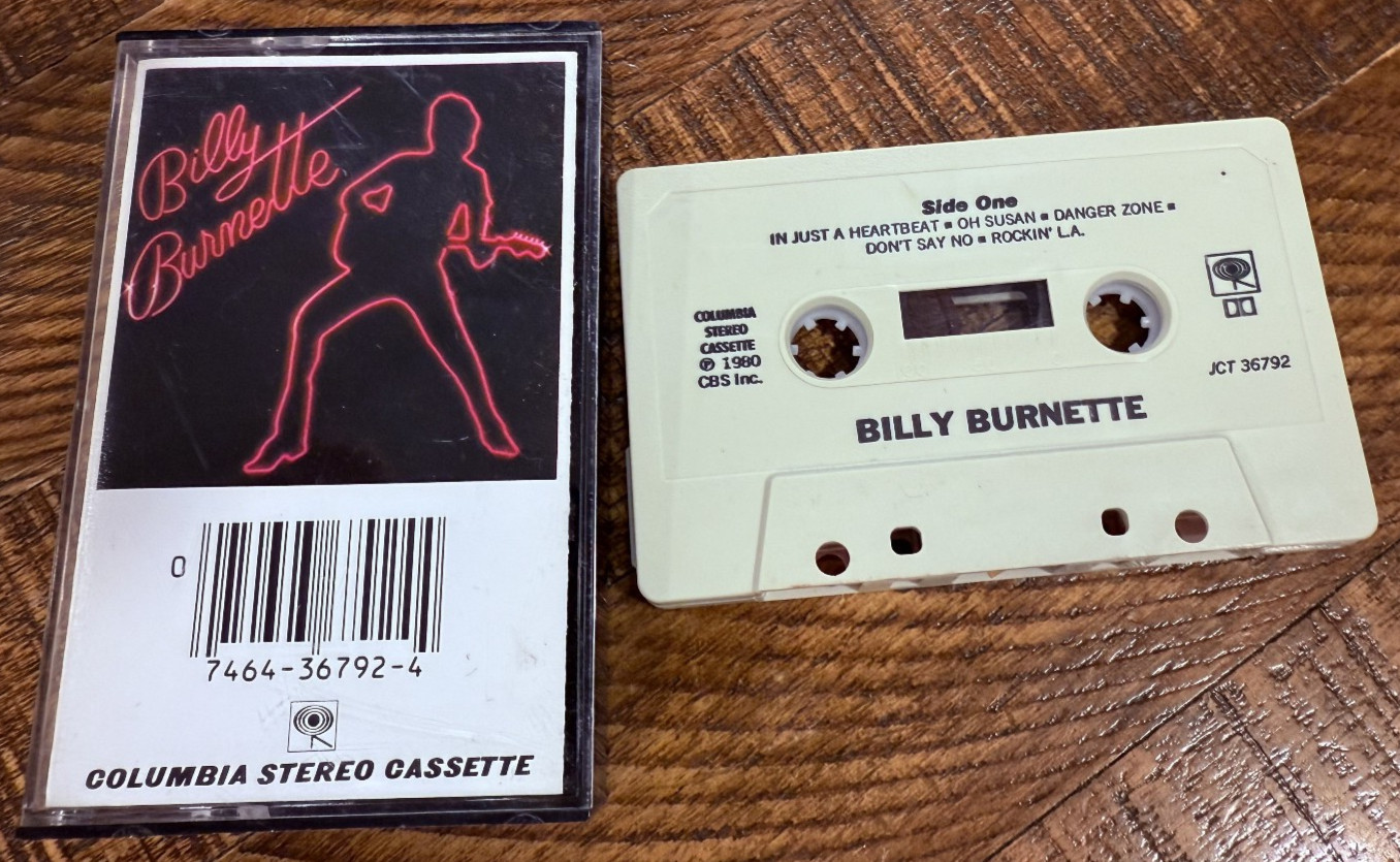 Billy Burnette - Self Titled Album (Cassette Tape, 1980) Columbia ...